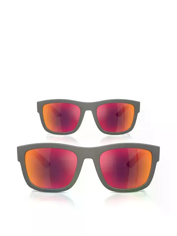 Prada Rectangle-frame Sunglasses - Grey