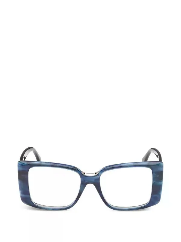 Max Mara Square-frame Glasses - Blue