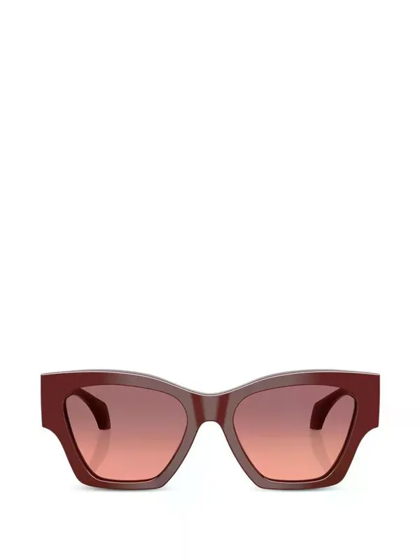 Versace Geometric-frame Sunglasses - Red