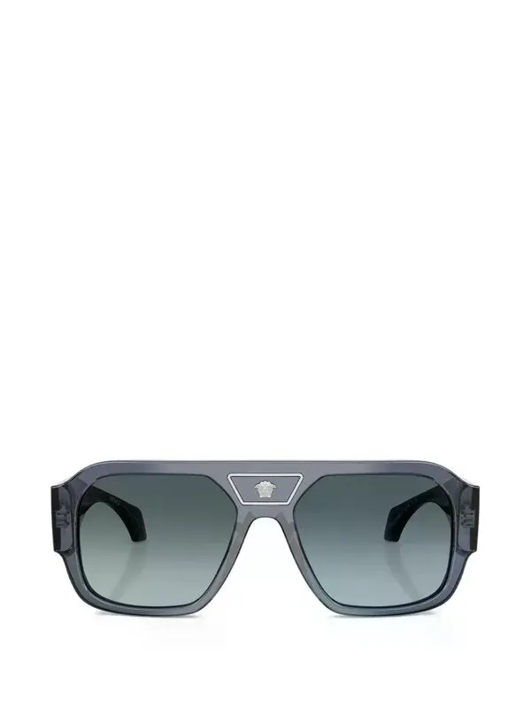 Versace Geometric-frame Sunglasses - Blue