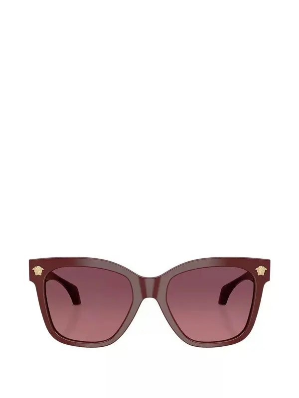 Versace Geometric Frame Sunglasses - Red
