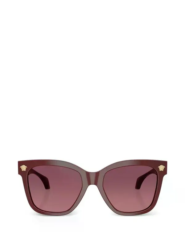 Versace Geometric Frame Sunglasses - Red