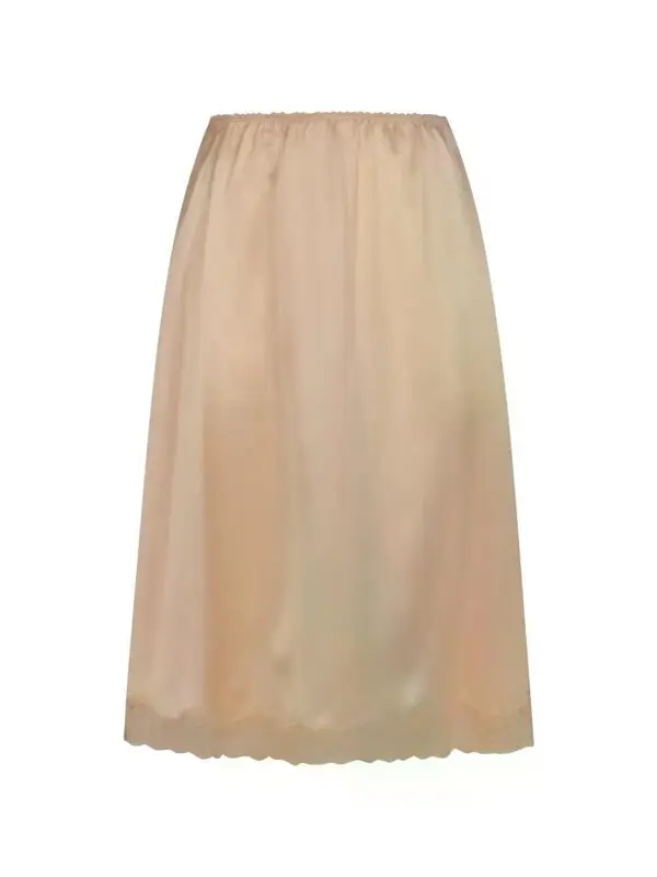 Magda Butrym Silk A-line Skirt - Neutrals