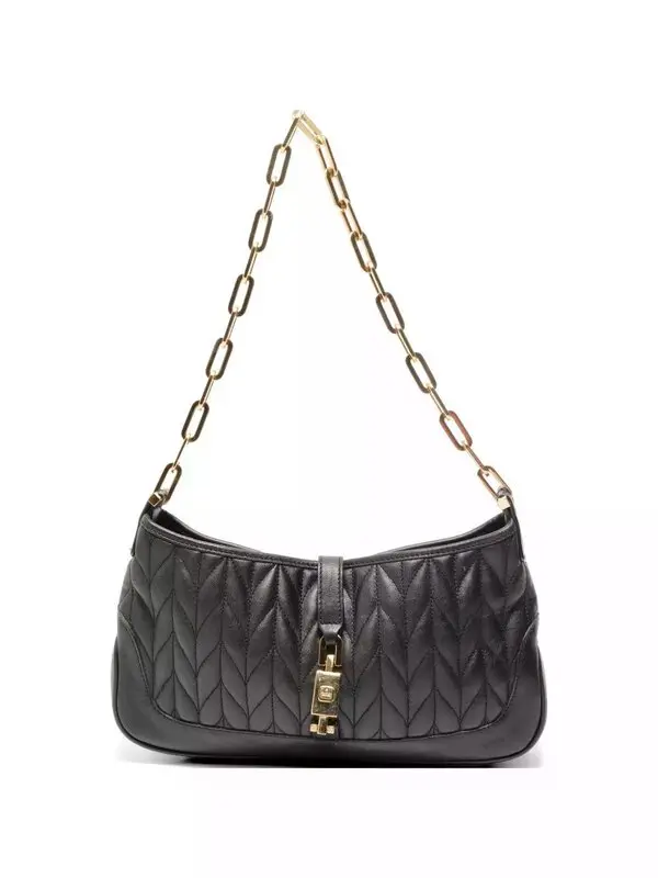 Gucci Jackie Quilted Shoulder Bag - Black