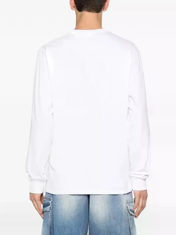 A BATHING APE Logo-detail Long-sleeve Sweatshirt