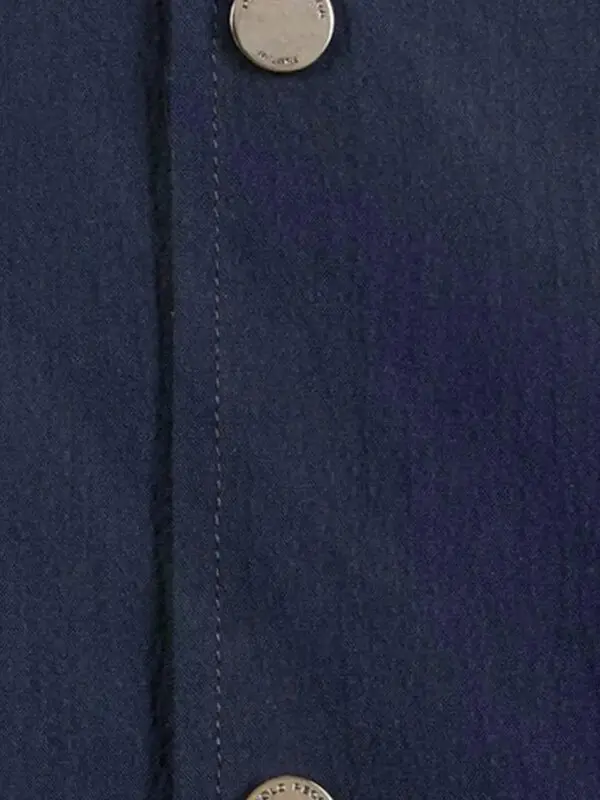 PAOLO PECORA Seersucker Button-up Jacket - Blue