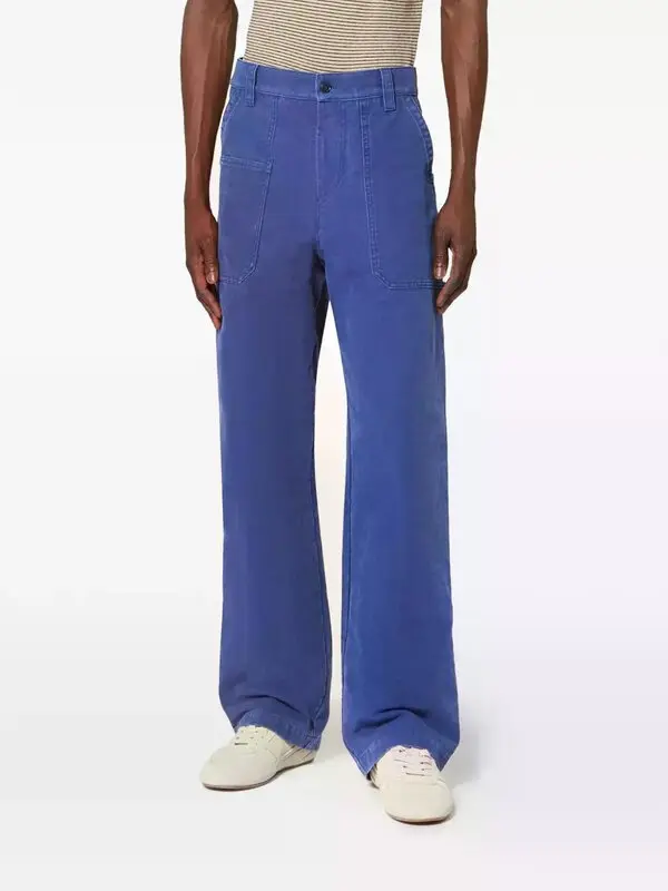 Isabel Marant Albo Patch-pocket Trousers - Blue
