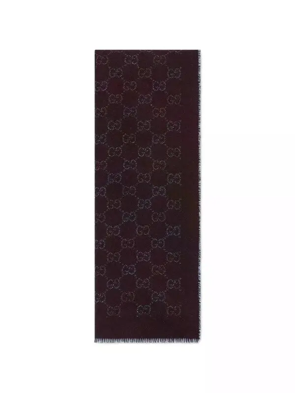 Gucci Gg Supreme Reversible Scarf - Red