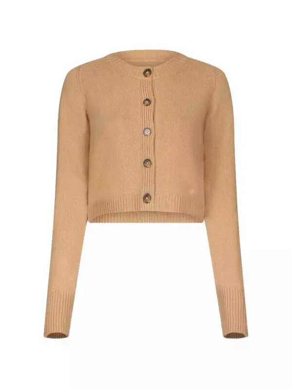 Loulou De Saison Zephir Cropped Cardigan - Neutrals