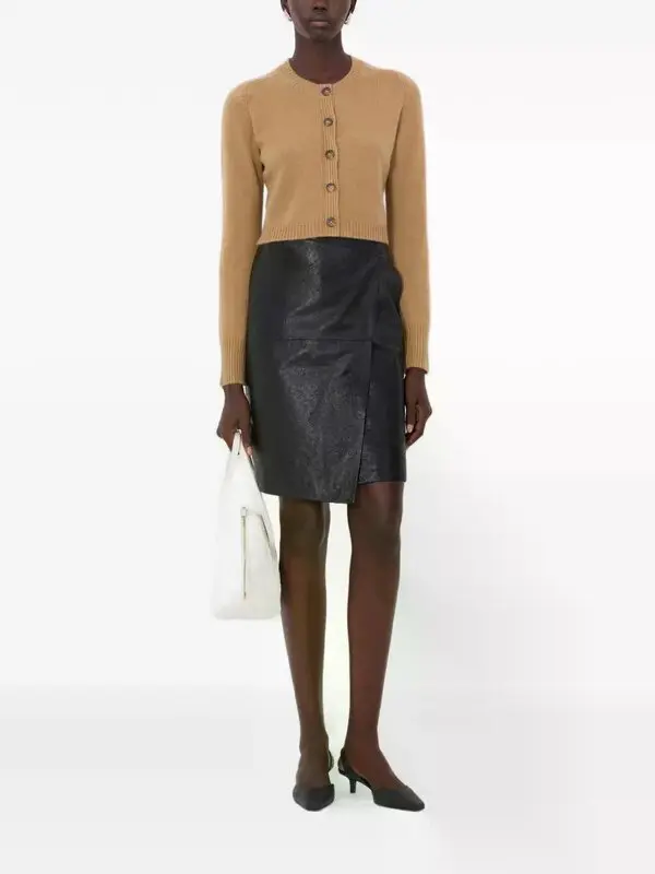 Loulou De Saison Zephir Cropped Cardigan - Neutrals