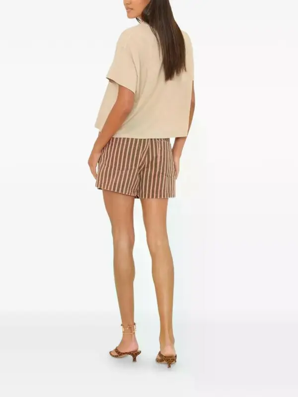 Xirena Striped Shorts - Brown