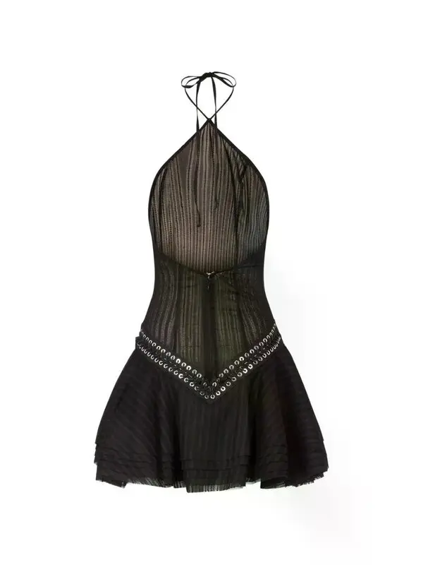 LUDOVIC DE SAINT SERNIN Sascha Halter Mini Dress