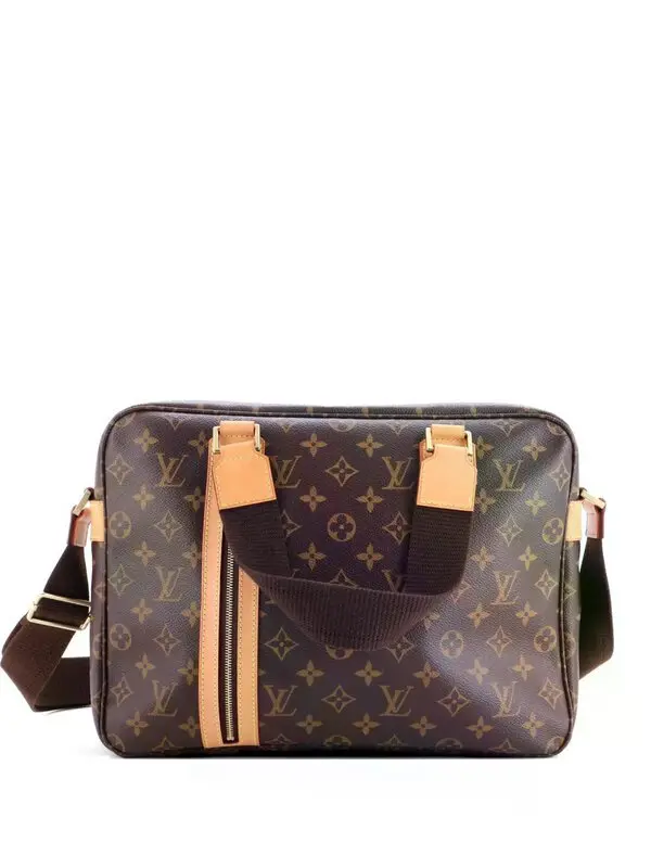 LOUIS VUITTON Sac Bosphore Handbag Monogram Canvas Business Bag - Brown