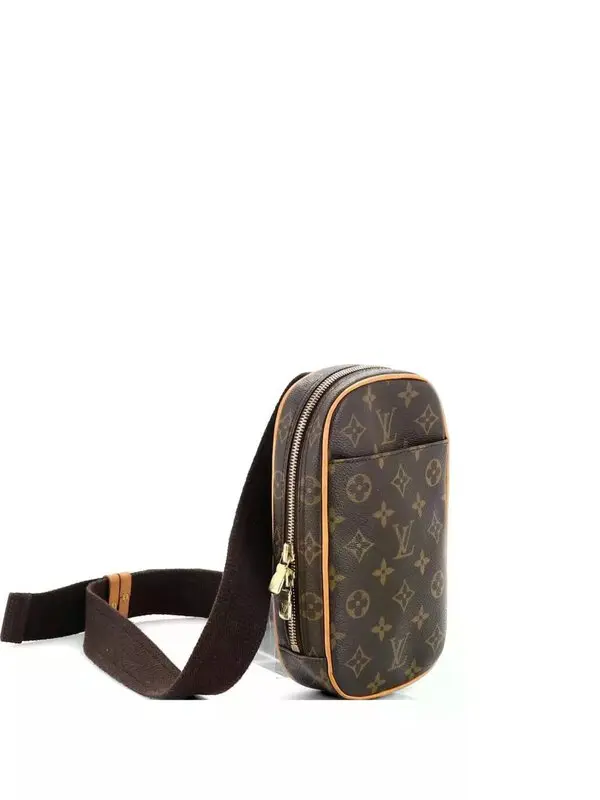 LOUIS VUITTON Pochette Gange Monogram Canvas Belt Bag - Brown
