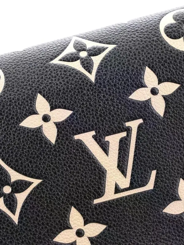 LOUIS VUITTON Felicie Pochette Bicolor Monogram Empreinte Giant Crossbody Bag - Black