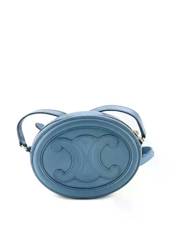 Celine Triomphe Oval Mini Crossbody Bag - Blue