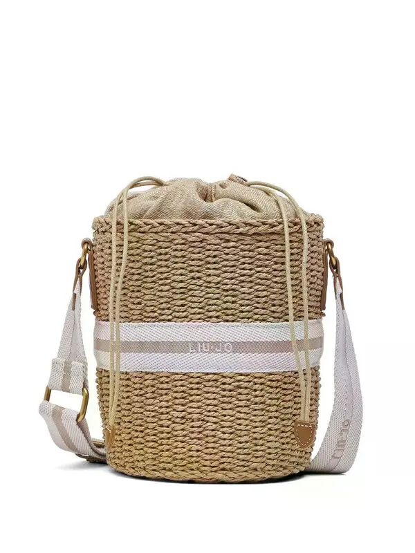 Liu Jo Straw Bucket Bag - Neutrals