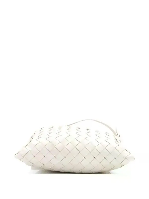 Bottega Veneta Hop Top Handle Bag Intrecciato Nappa Mini Satchel - White