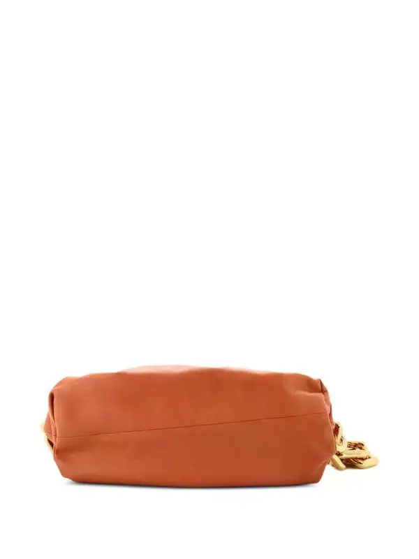Bottega Veneta The Chain Pouch Leather Shoulder Bag - Orange
