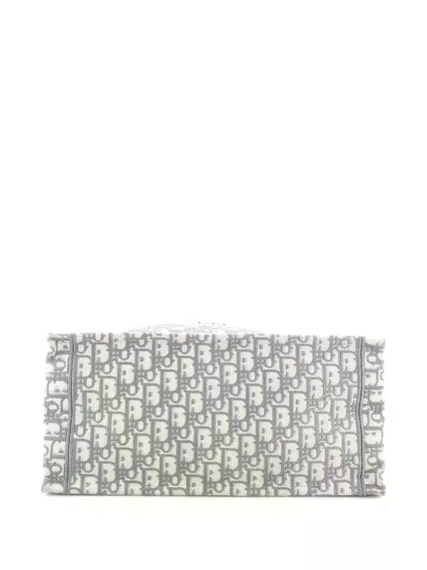 Dior Oblique Canvas Medium Tote Bag - Grey