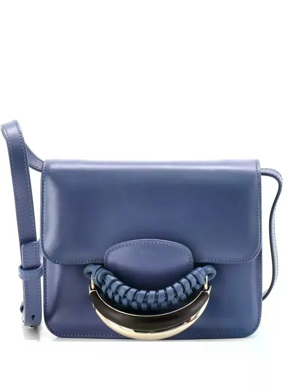 Chloé Kattie Leather Crossbody Bag - Blue