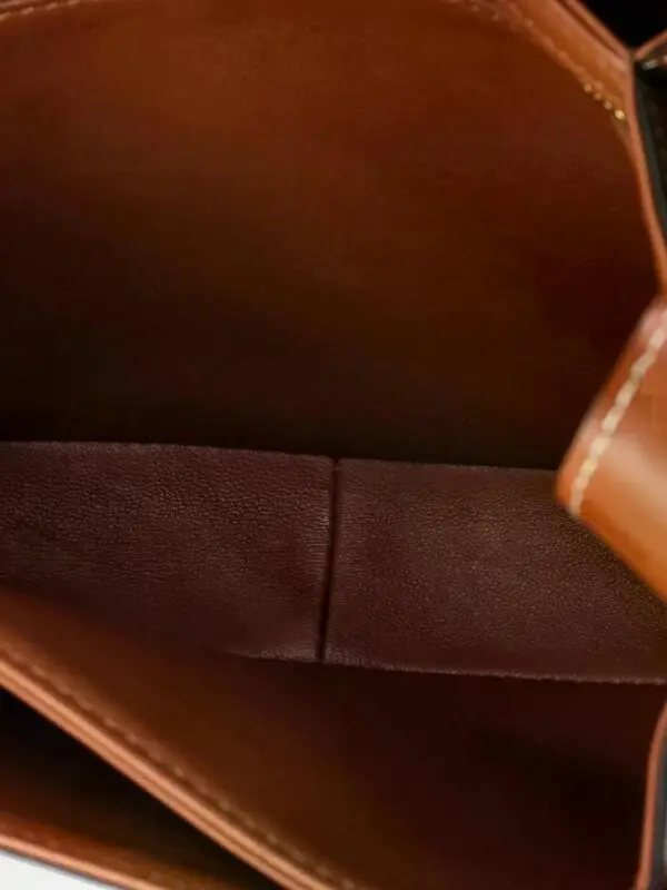 Celine Triomphe Coated Canvas Medium Shoulder Bag - Brown
