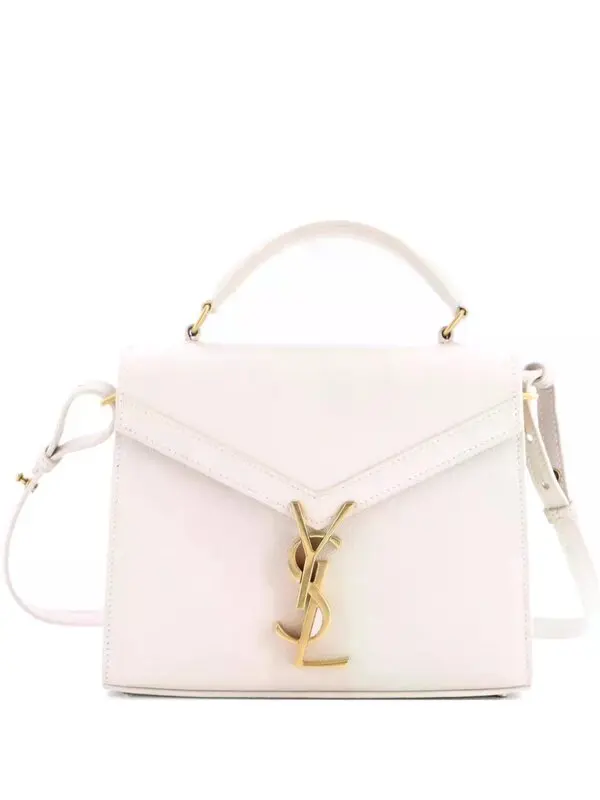 Saint Laurent Cassandra Top Handle Mini Bag - Neutrals