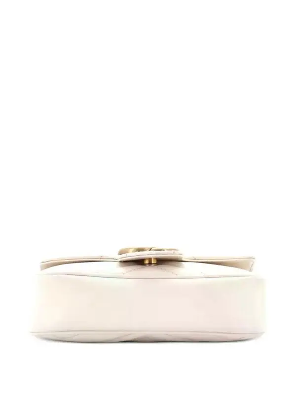 Gucci Gg Marmont Flap Super Mini Crossbody Bag - Neutrals