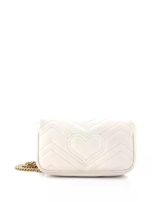 Gucci Gg Marmont Flap Super Mini Crossbody Bag - Neutrals