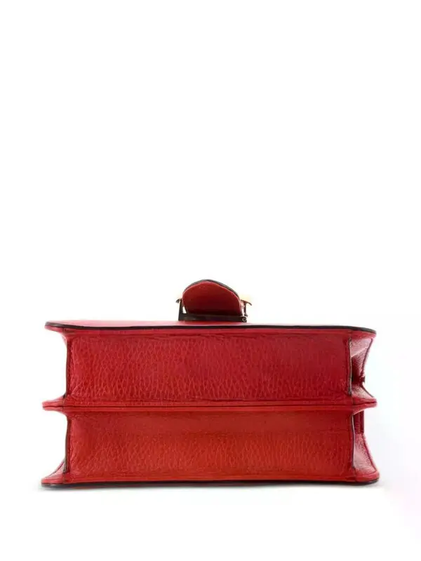 Gucci Interlocking Leather Small Shoulder Bag - Red
