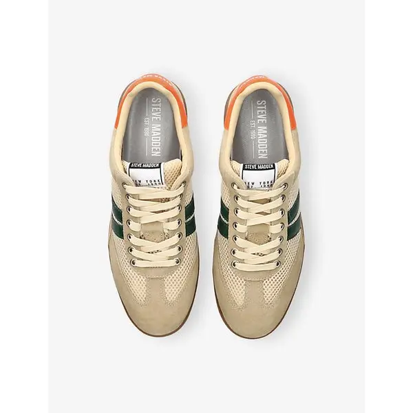 Steve Madden Cassey Mesh Trainers - Beige Comb