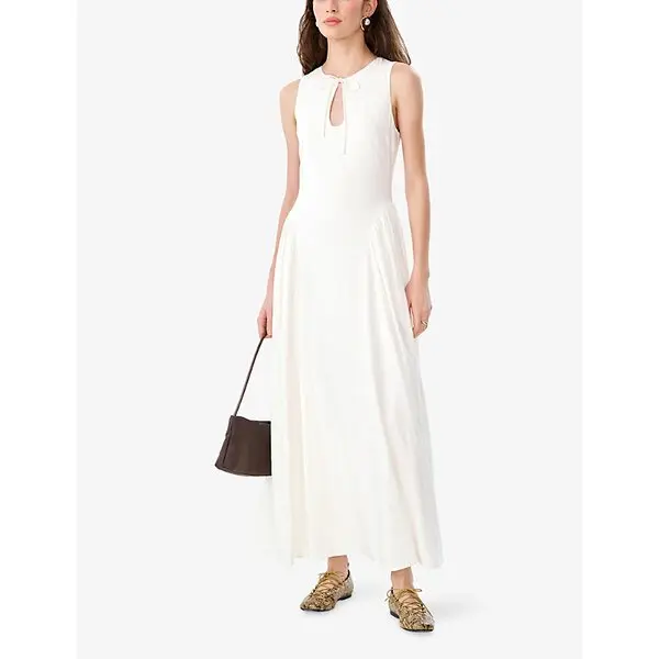 OMNES Margate Linen-blend Midi Dress