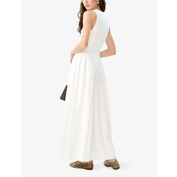 OMNES Margate Linen-blend Midi Dress