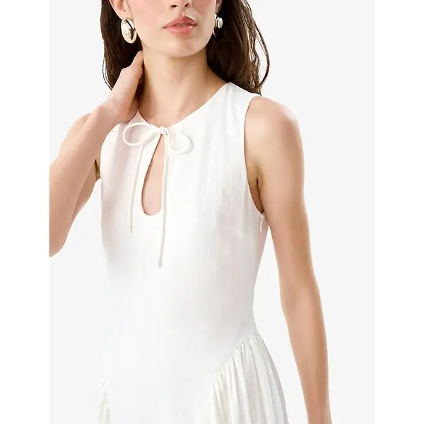 OMNES Margate Linen-blend Midi Dress