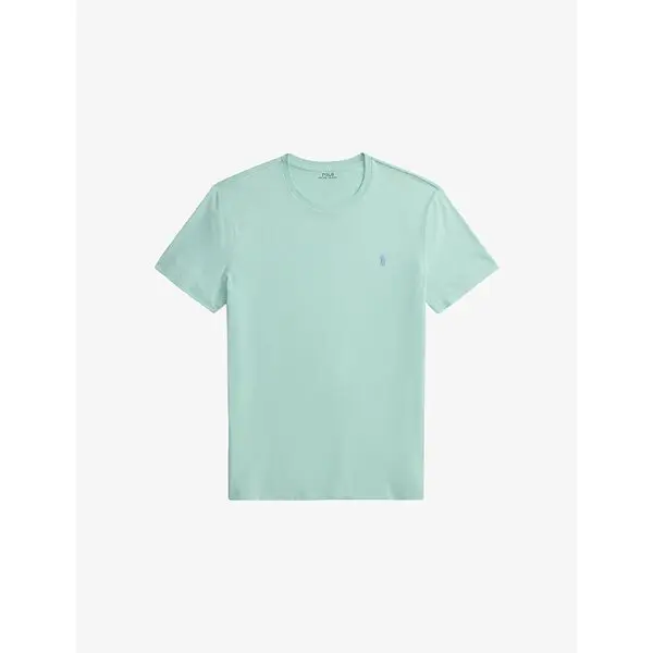 Polo Ralph Lauren Logo-embroidered Regular-fit Cotton-jersey T-shirt - Celadon/c7109