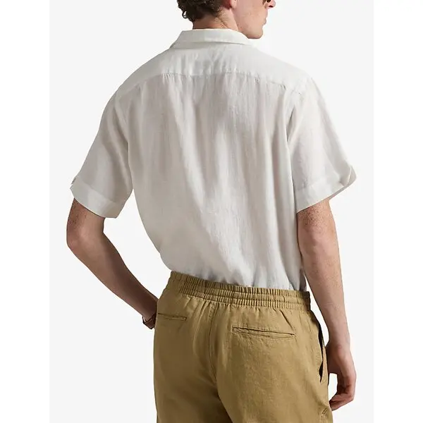 Polo Ralph Lauren Logo-embroidered Camp-collar Linen Shirt