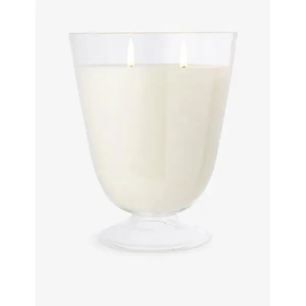 THE WHITE COMPANY Seychelles White Glass Scented Candle - No Colour