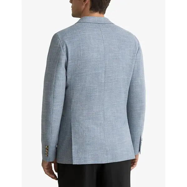 REISS Manci Single-breasted Woven Blazer