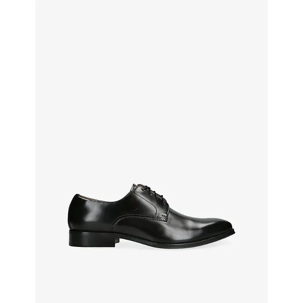Steve Madden Parscal Leather Lace-up Shoes - Black