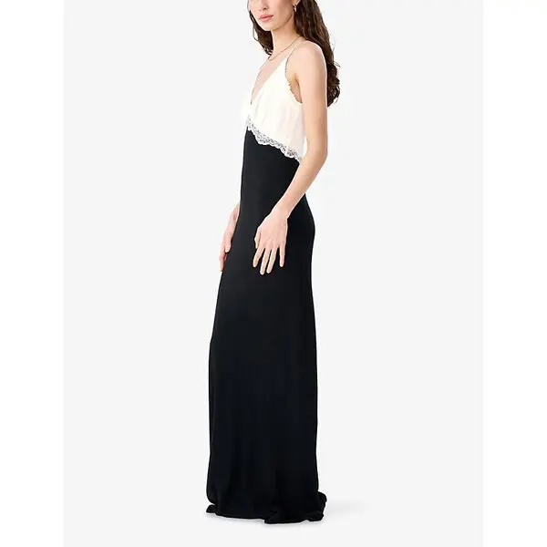 OMNES Drew Colour-block Woven Maxi Dress