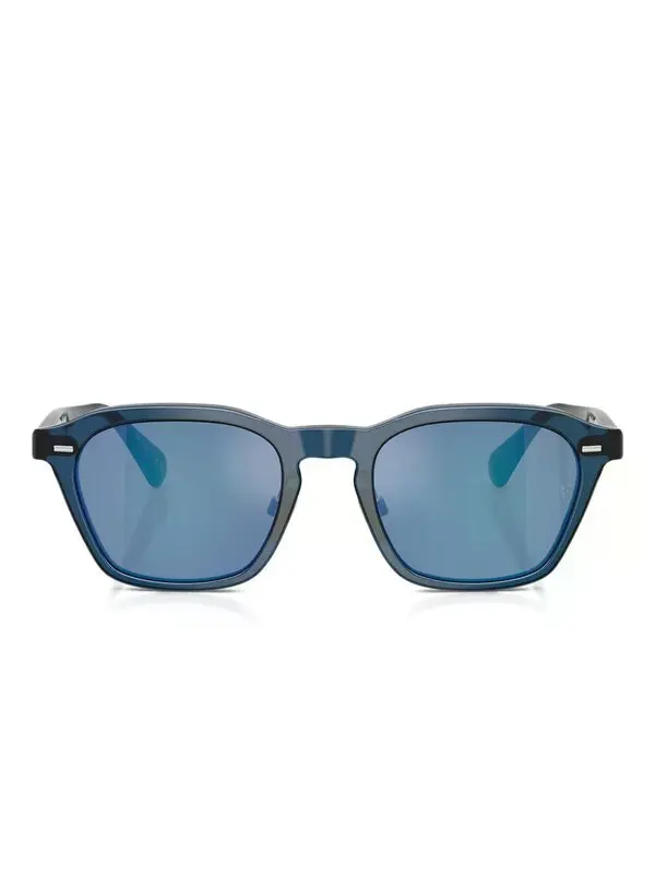 Oliver Spencer Acetate Square Sunglasses - Blue