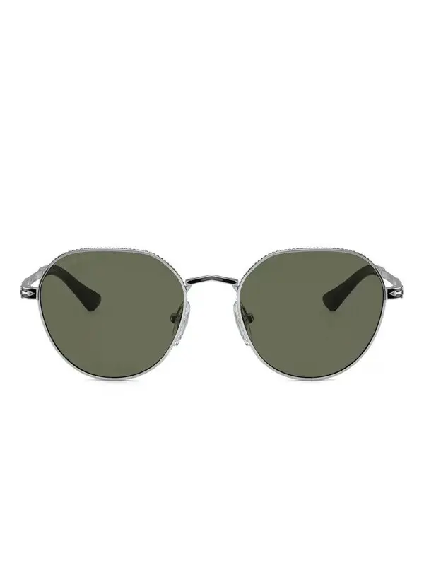Persol Round Frame Sunglasses - Silver