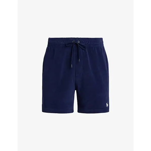 Polo Ralph Lauren Logo-embroidered Terry Cotton-blend Shorts - Newport Navy