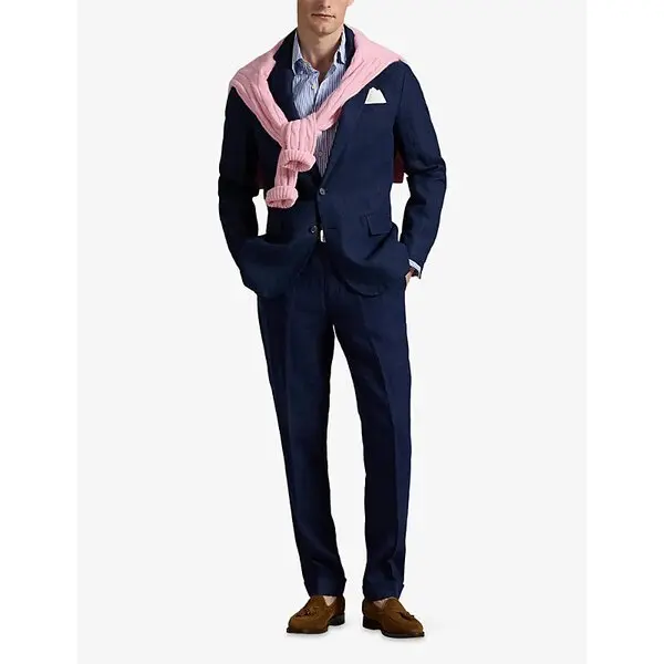 Polo Ralph Lauren Tapered-leg Regular-fit Linen Trousers