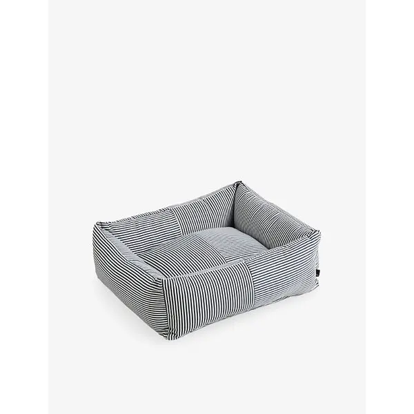 HAY Striped Woven Large Dog Bed - Blue And White Stripe