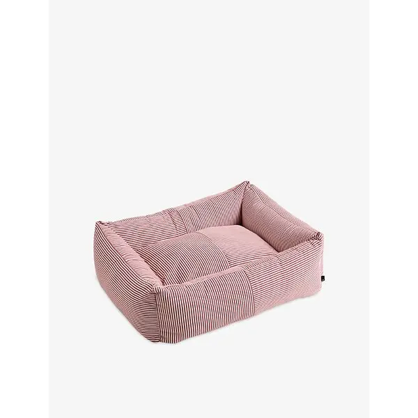 HAY Striped Woven Large Dog Bed - Red And White Stripe
