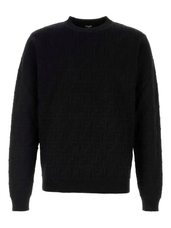 Fendi All-over Ff Pattern Cotton Pullover