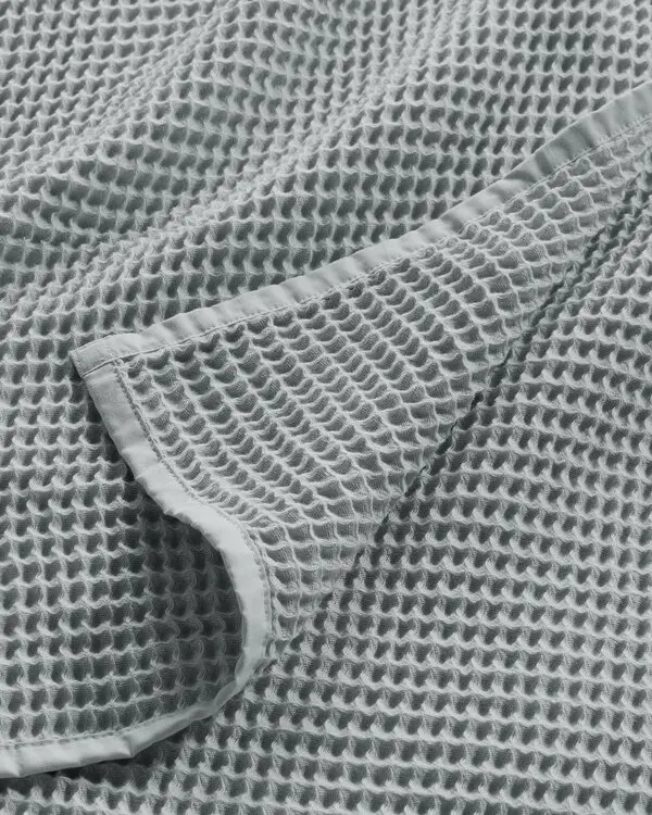 Quince Organic Waffle Bed Blanket - Mist