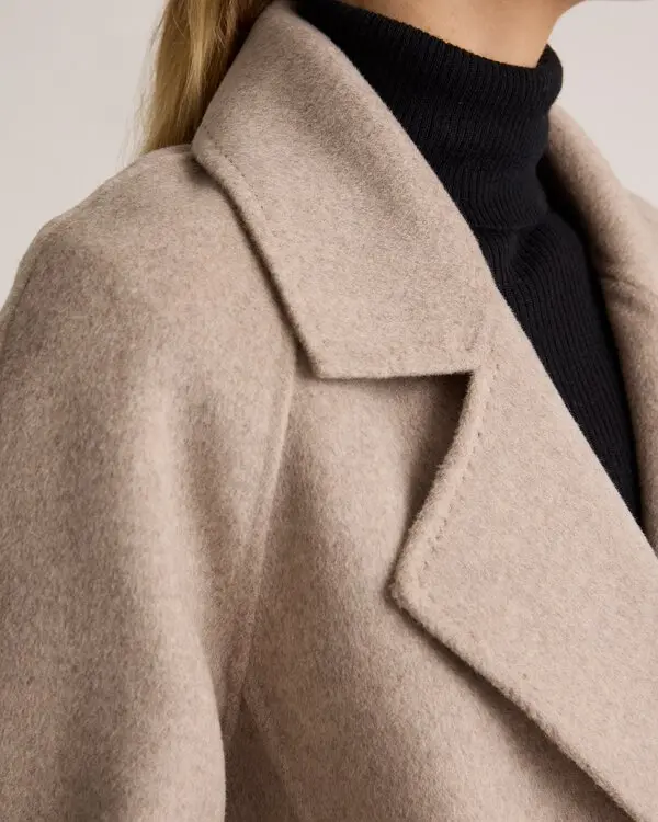 Quince Double-faced Merino Wool Notched Lapel Coat