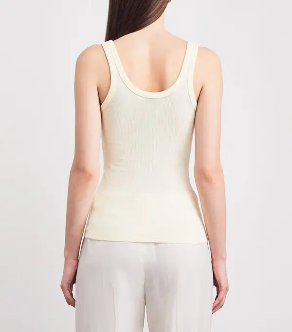 Sandro Ribbed Tank Top - Yellow